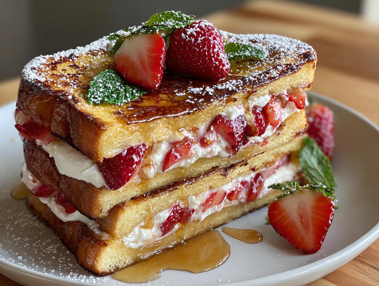 25-Minute Stuffed Strawberry French Toast: Irresistible Bliss